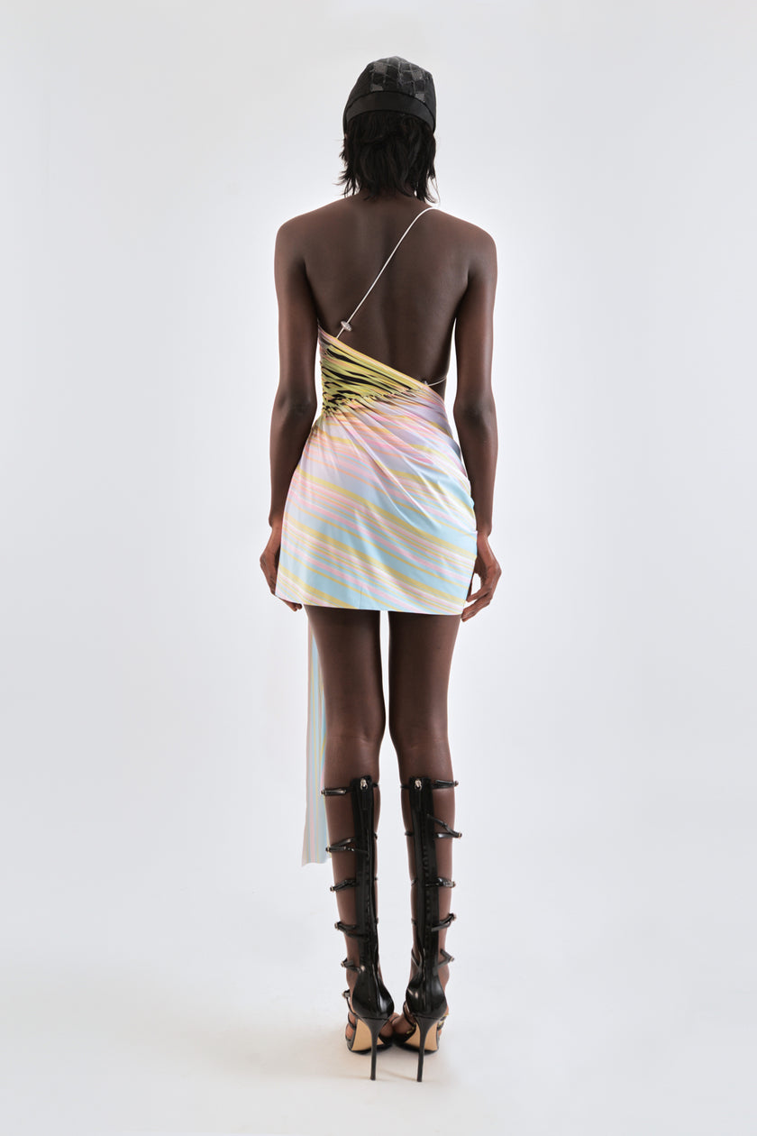 Signature mini dress in stripes print – Fal-ash